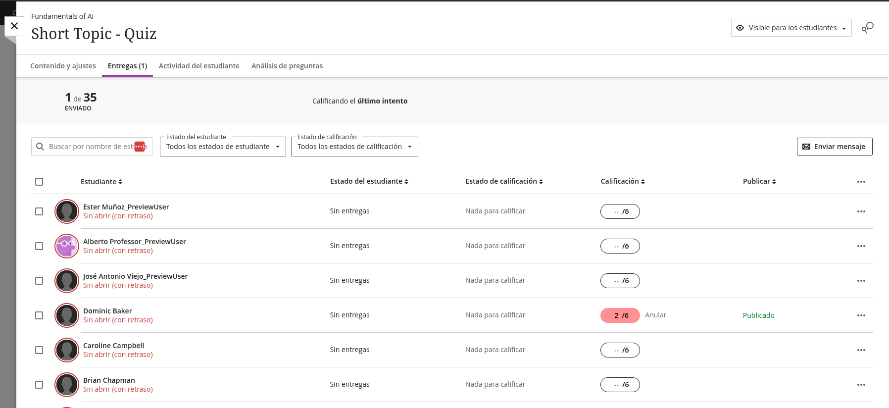 Blackboard | Assessment: Grading Exams – Support and administration guides